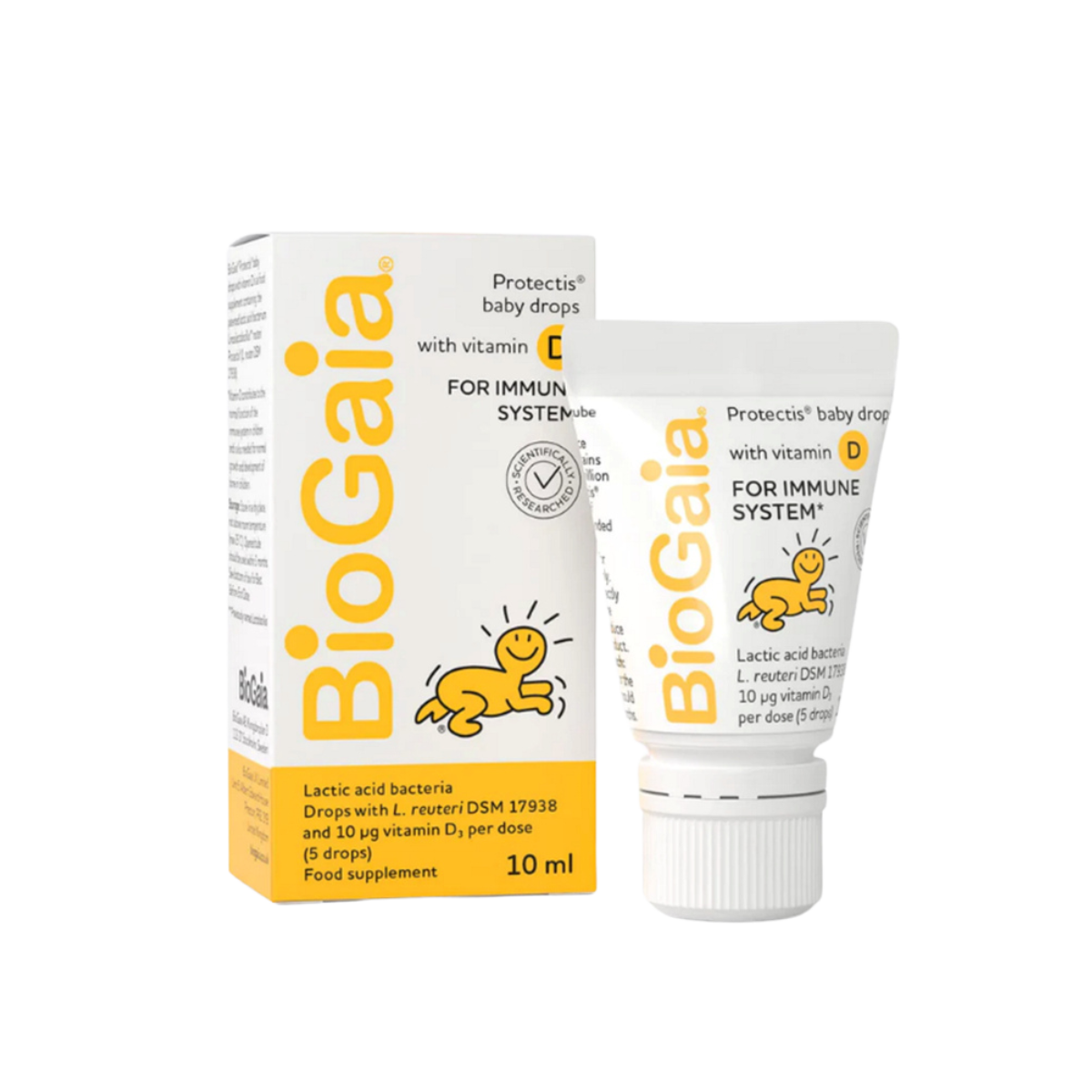 Biogaia Protectis Baby Probiotic Drops with Vitamin D, 10ml